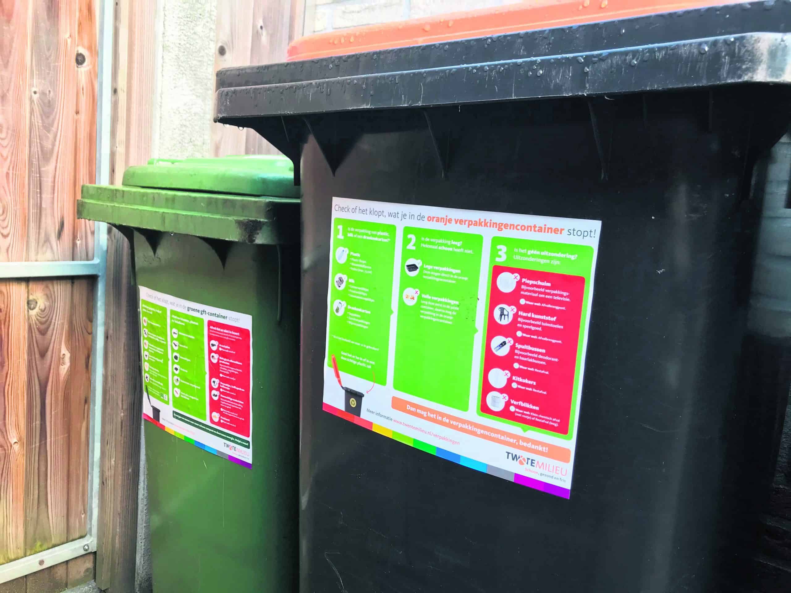 Plak de sticker op de afvalbak! - Rond Haaksbergen