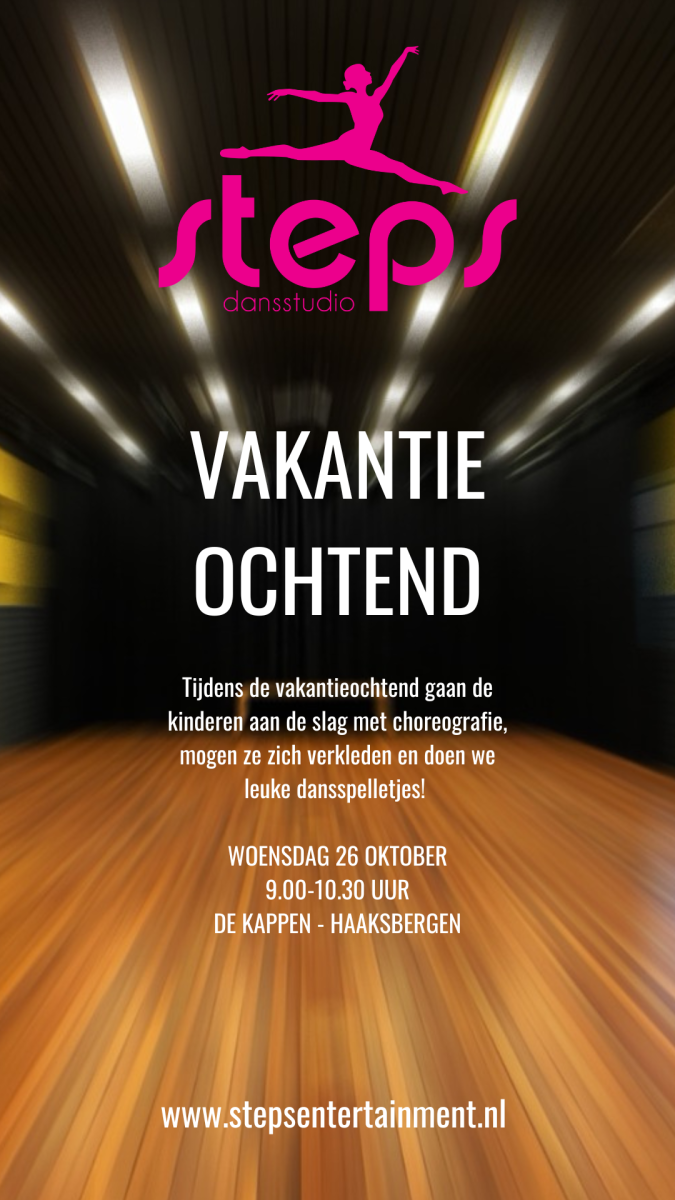Vakantieochtend voor kinderen bij Dansstudio Steps - Rond Haaksbergen